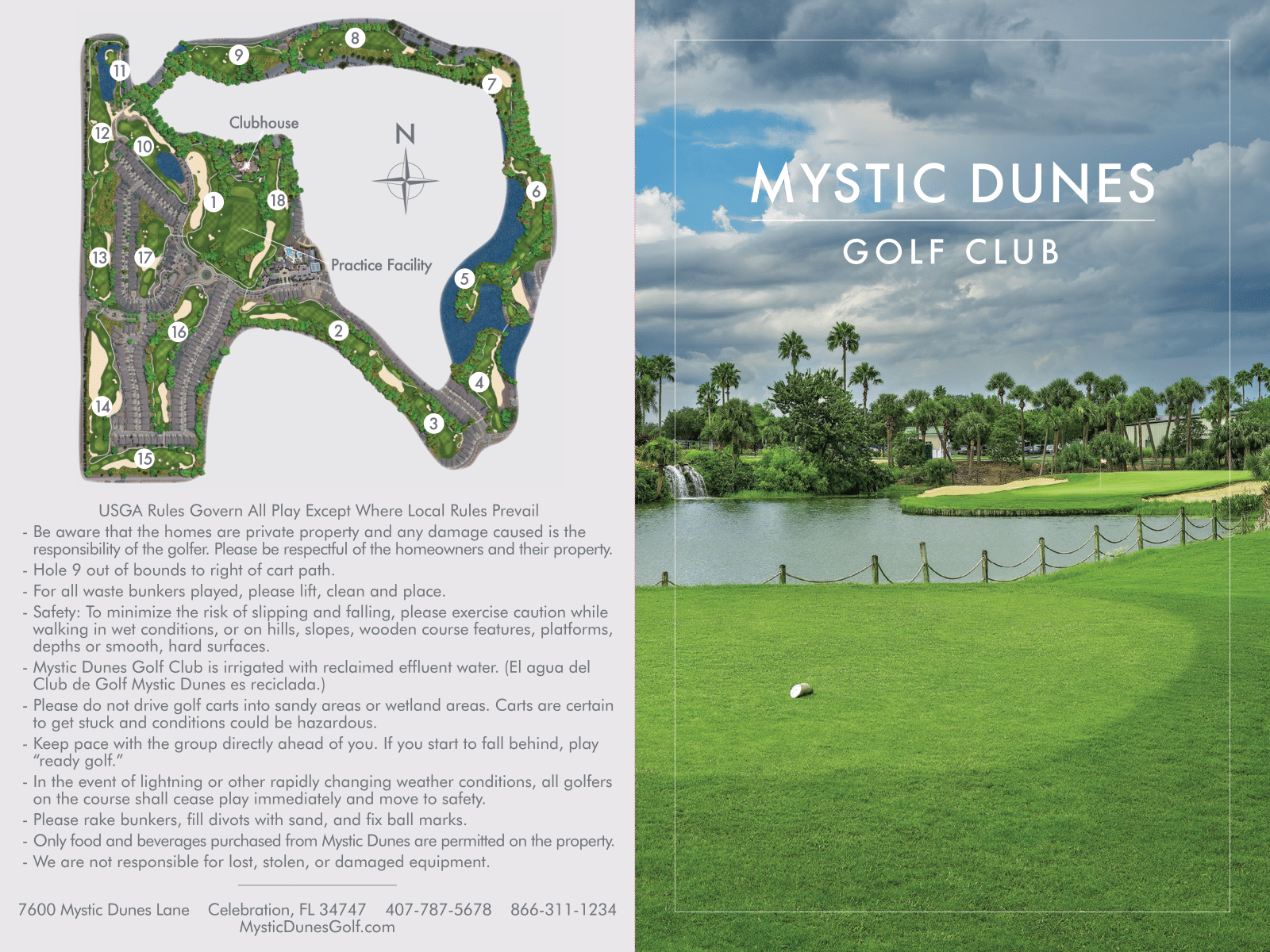 Scorecard - Mystic Dunes Golf Club